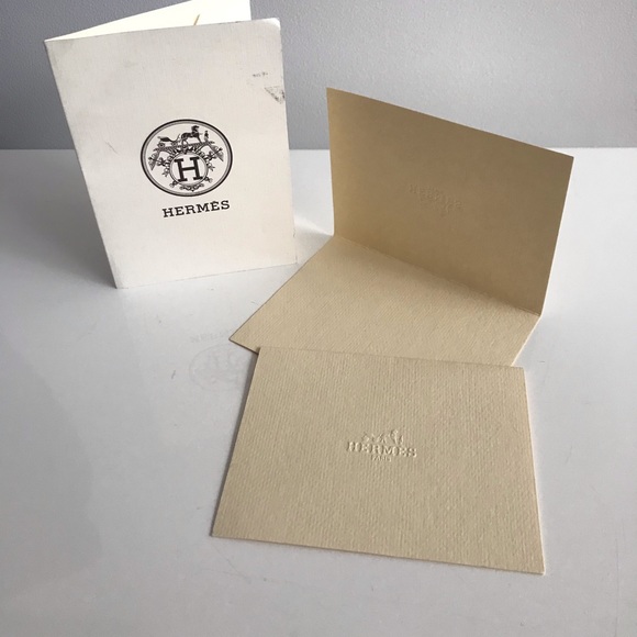 Hermes | Accessories | Hermes Gift Receipt And Note Cards | Poshmark